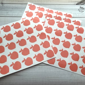 Peach Stickers, Peach Sticker Set, Peach Envelope Seals, Peaches, Peach ...