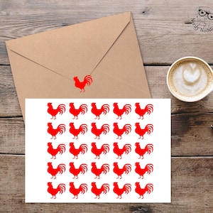 Rooster Stickers, Rooster Planner Stickers, Rooster Tanning Stickers ...