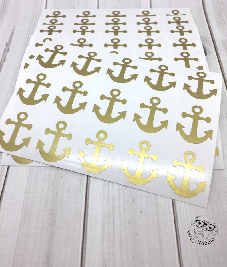 Anchor Stickers, Anchor Sticker Set, Anchor Envelope Seals, Anchor ...