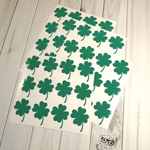 4 Leaf Clover Stickers, Four Leaf Clover Stickers, Clover Stickers, 4 ...