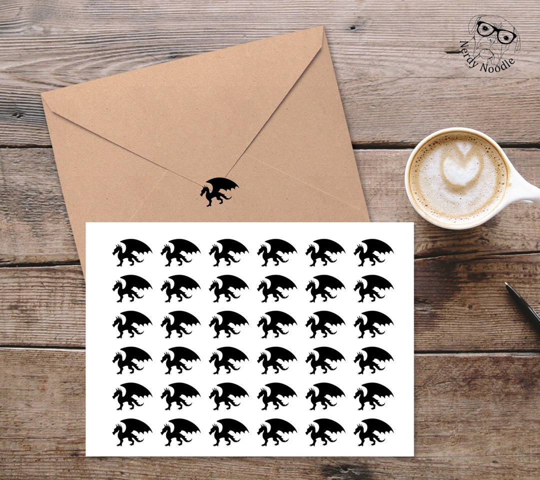 Dragon Stickers, Dragon Planner Stickers, Dragon Sticker Set, Dragon ...