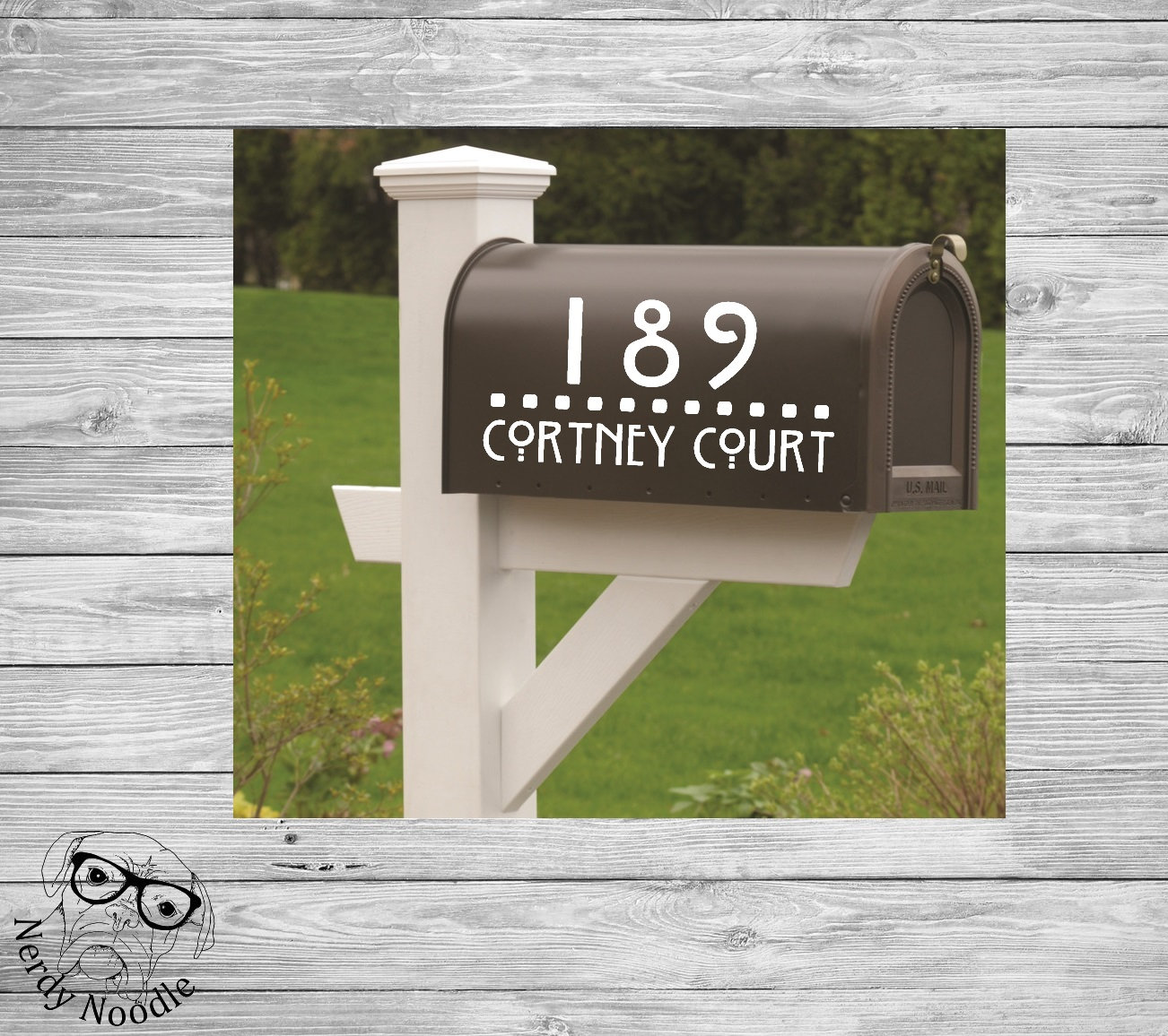 Custom Mailbox Decal Mailbox Decals Personalized Mailbox - Etsy