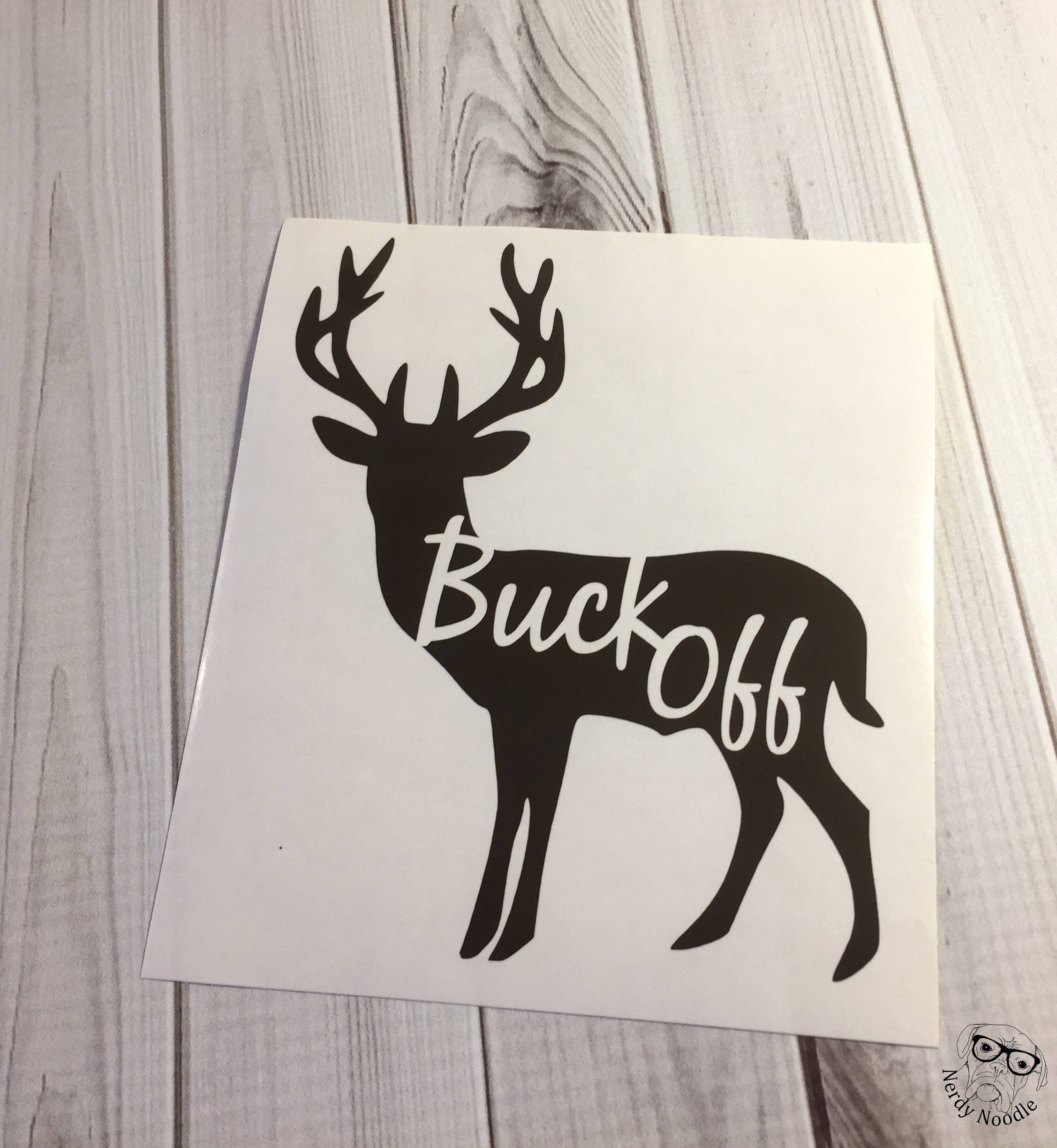 Buck off Deer Decal Deer Decal Hunting Decal Buck off Deer | Etsy