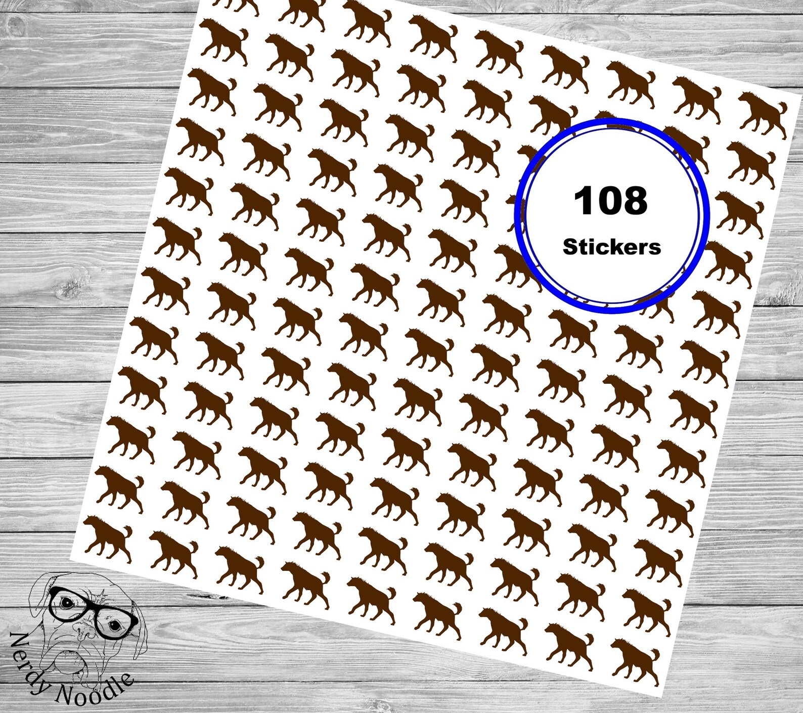 Hyena Stickers Spotted Hyena Stickers Hyena Sticker Set | Etsy