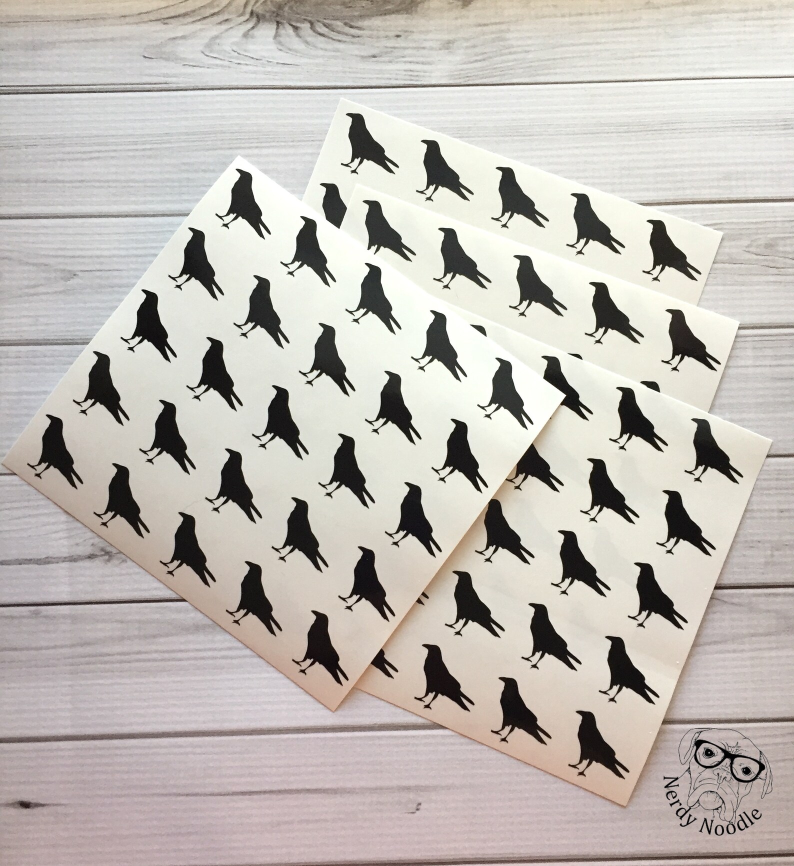 Raven Stickers Raven Planner Stickers Raven Sticker Set - Etsy