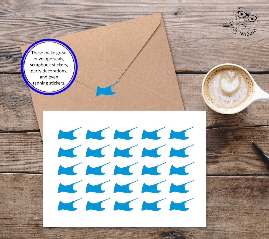 Stingray Stickers, Stingray Planner Stickers, Stingray Sticker Set ...