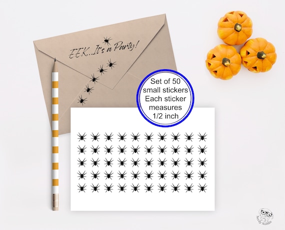 Tiny Spider Stickers 50 Spider Planner Stickers Spider - Etsy
