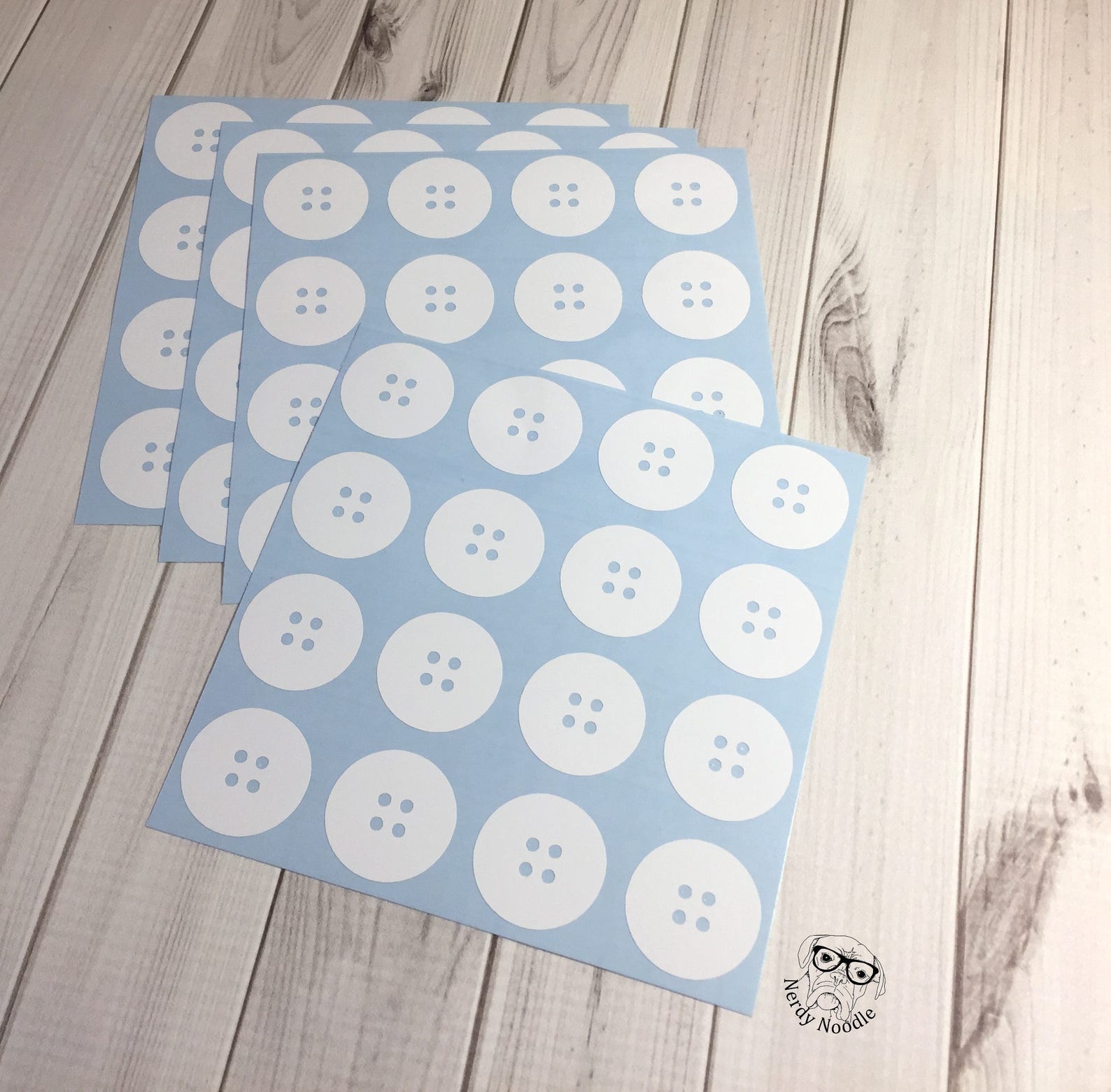 Button Stickers Button Planner Stickers Button Sticker Set | Etsy