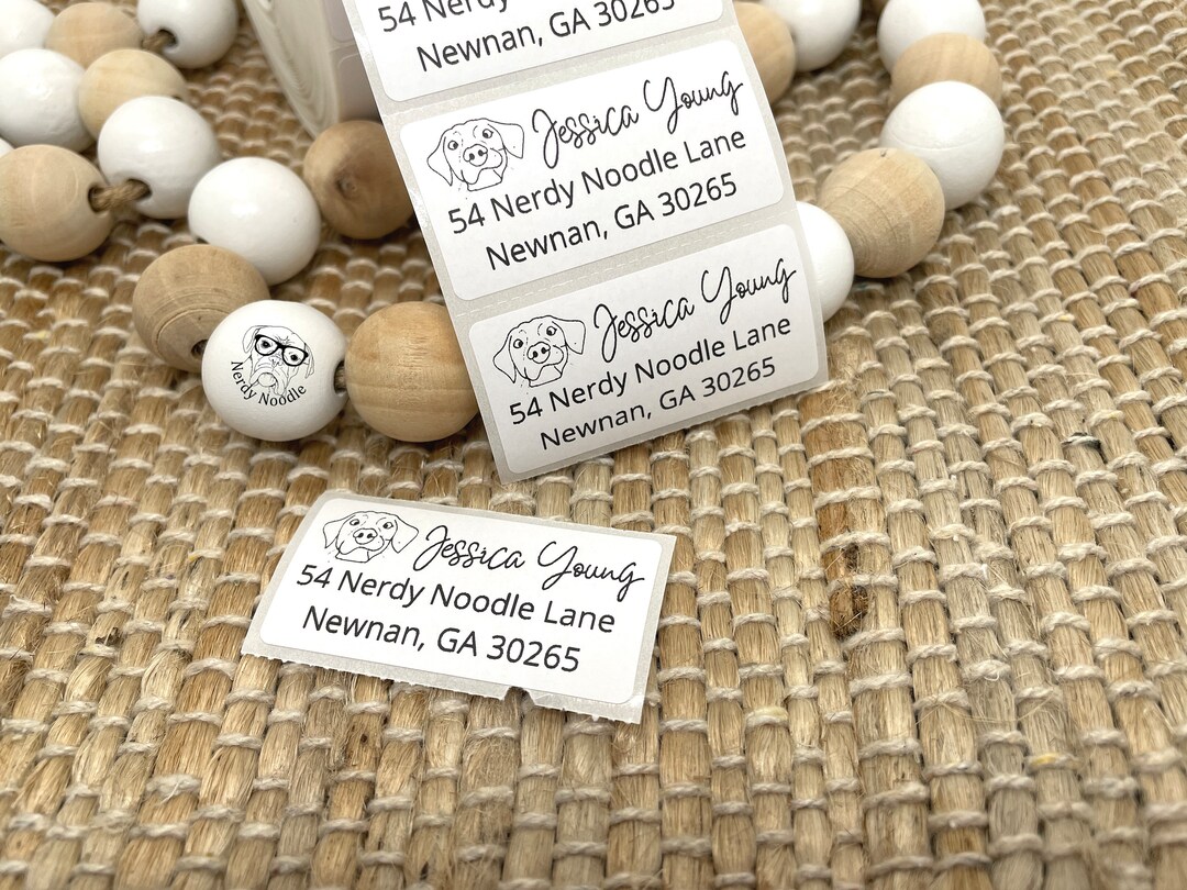 Dog Address Labels, Dog Return Address Labels, 100-250-500 ...