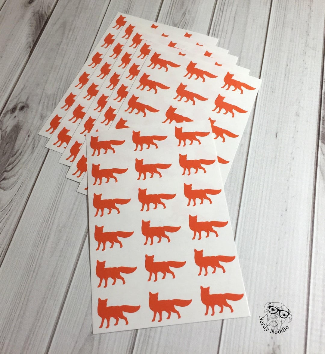 Fox Stickers, Fox Planner Stickers, Fox Sticker Set, Fox Envelope Seals ...