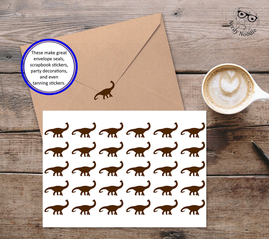 Brachiosaurus Planner Stickers, Dinosaur Stickers, Party Decor ...