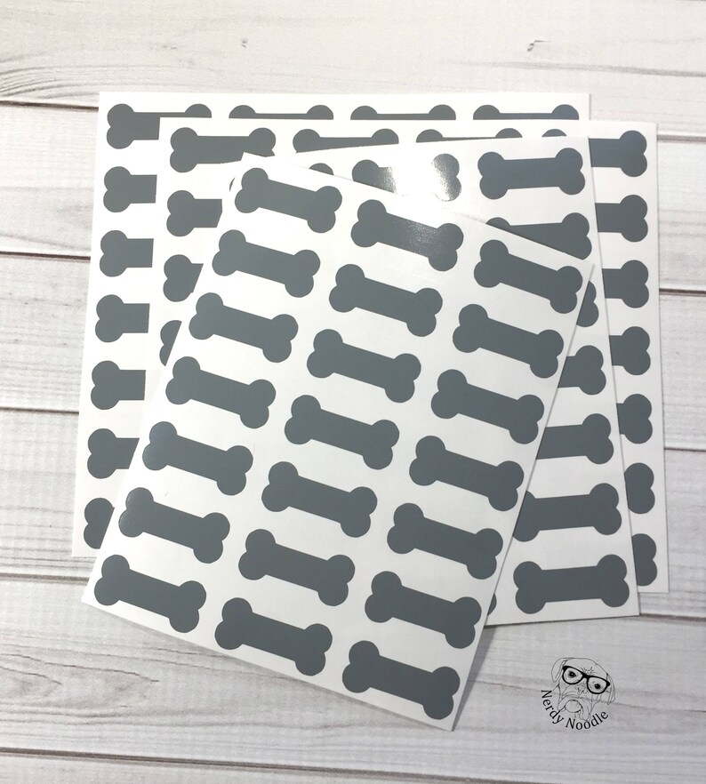 Dog Bone Stickers Bone Stickers Dog Bone Envelope Seals Dog | Etsy