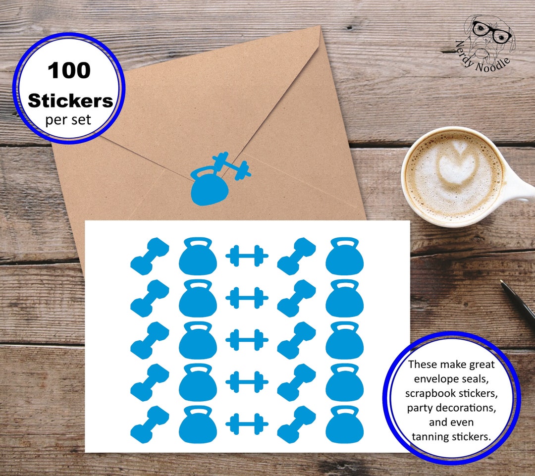 Barbell Stickers, Dumbbell Stickers, Kettlebell Stickers, Kettlebell ...