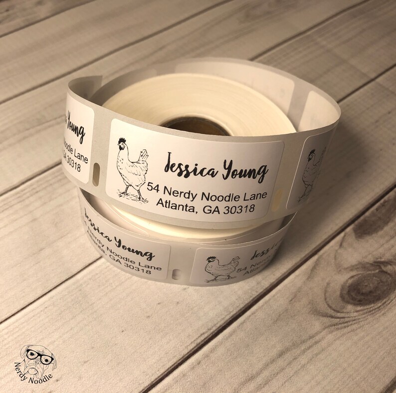 Chicken Custom Address Labels Chicken Return Address Labels | Etsy