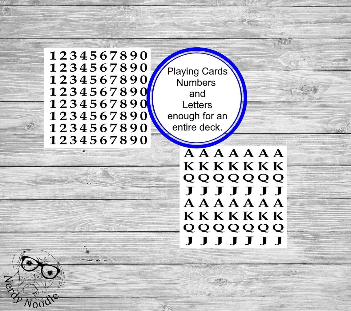 Playing Card Stickers, Card Deck Stickers, Poker Suits Stickers, Poker ...