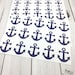 Anchor Stickers, Anchor Sticker Set, Anchor Envelope Seals, Anchor ...