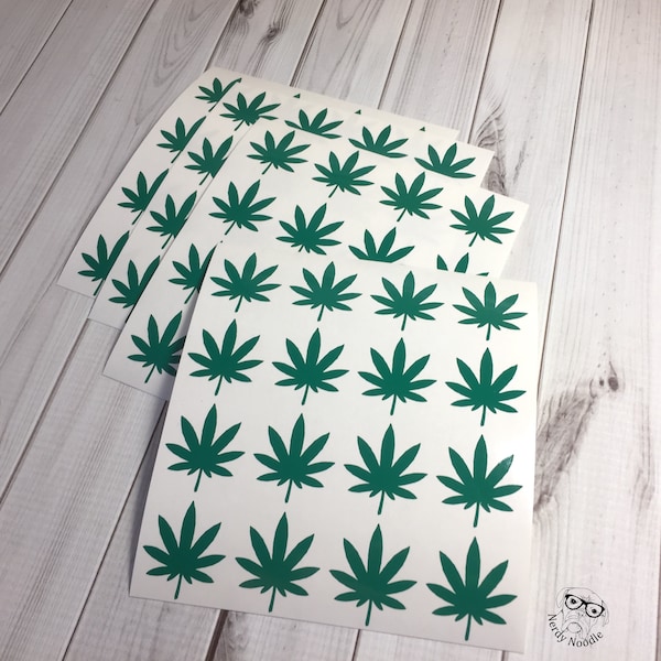 Pot Leaf Stickers - Etsy