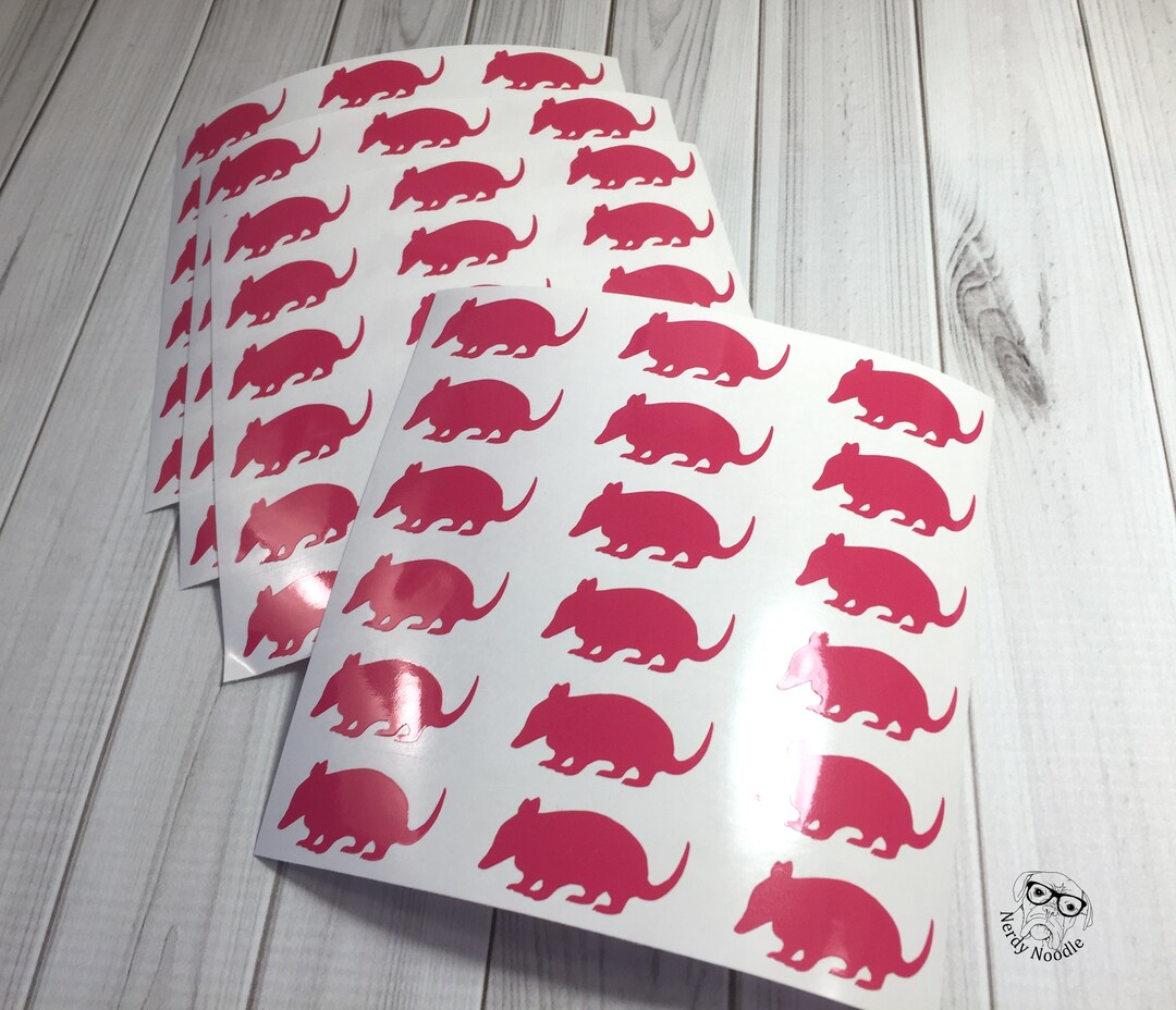 Armadillo Stickers, Armadillo Sticker Set, Armadillo Envelope Seals ...