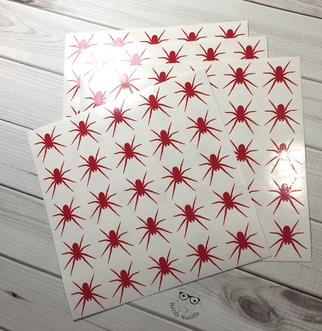 Spider Stickers, Spider Planner Stickers, Spider Sticker Set, Spider ...