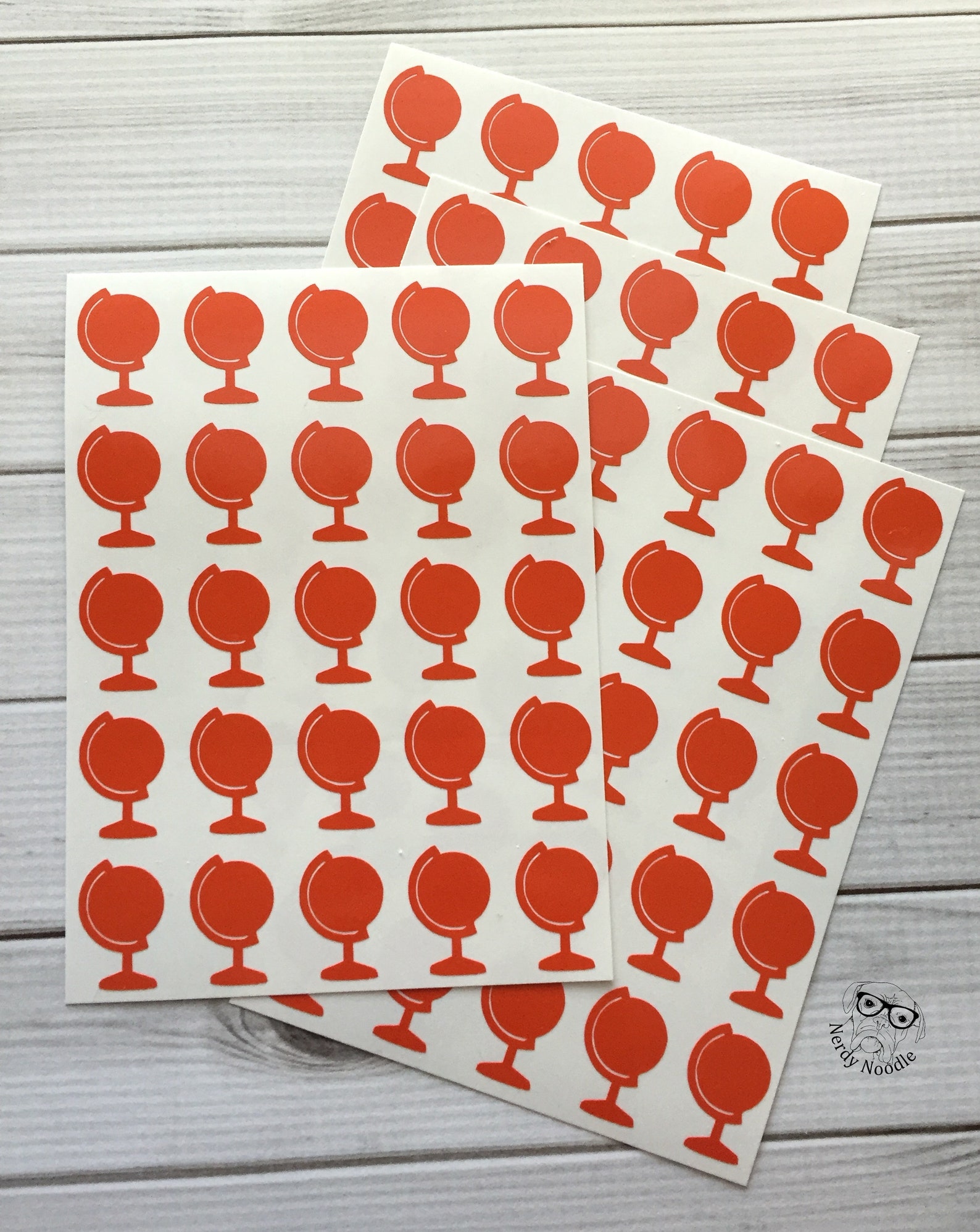 Globe Stickers, Globe Tanning Stickers, World Stickers, World Globe ...