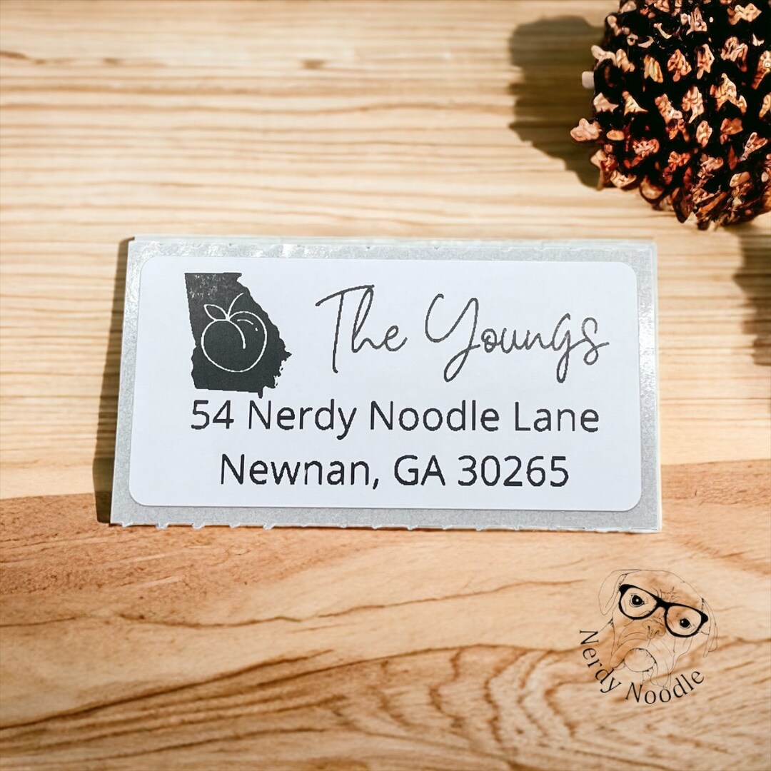 Georgia Address Labels, Georgia Return Address Labels, 100-250-500 ...