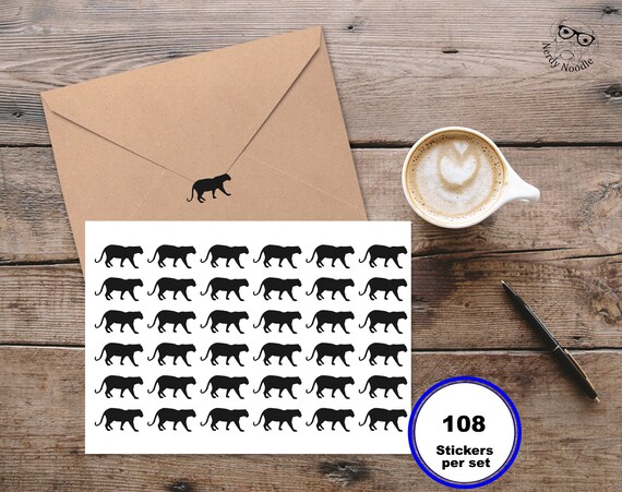 Leopard Stickers Leopard Planner Stickers 108 Stickers | Etsy