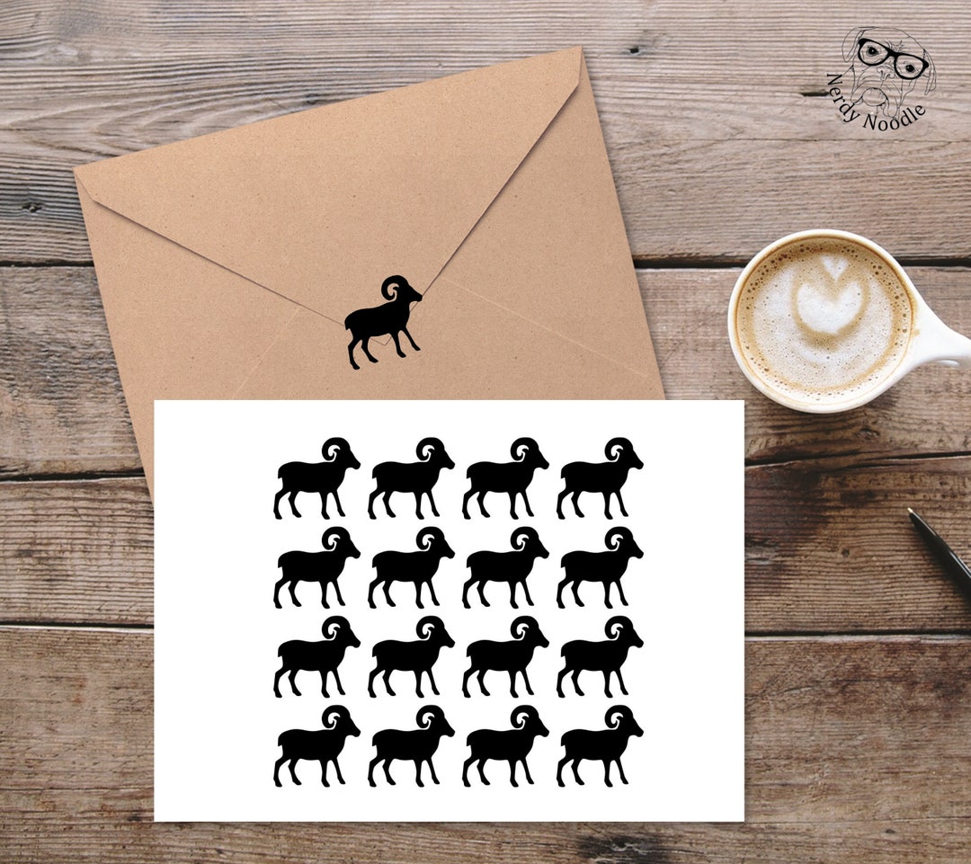 Ram Stickers, Ram Planner Stickers, Ram Sticker Set, Ram Envelope Seals ...
