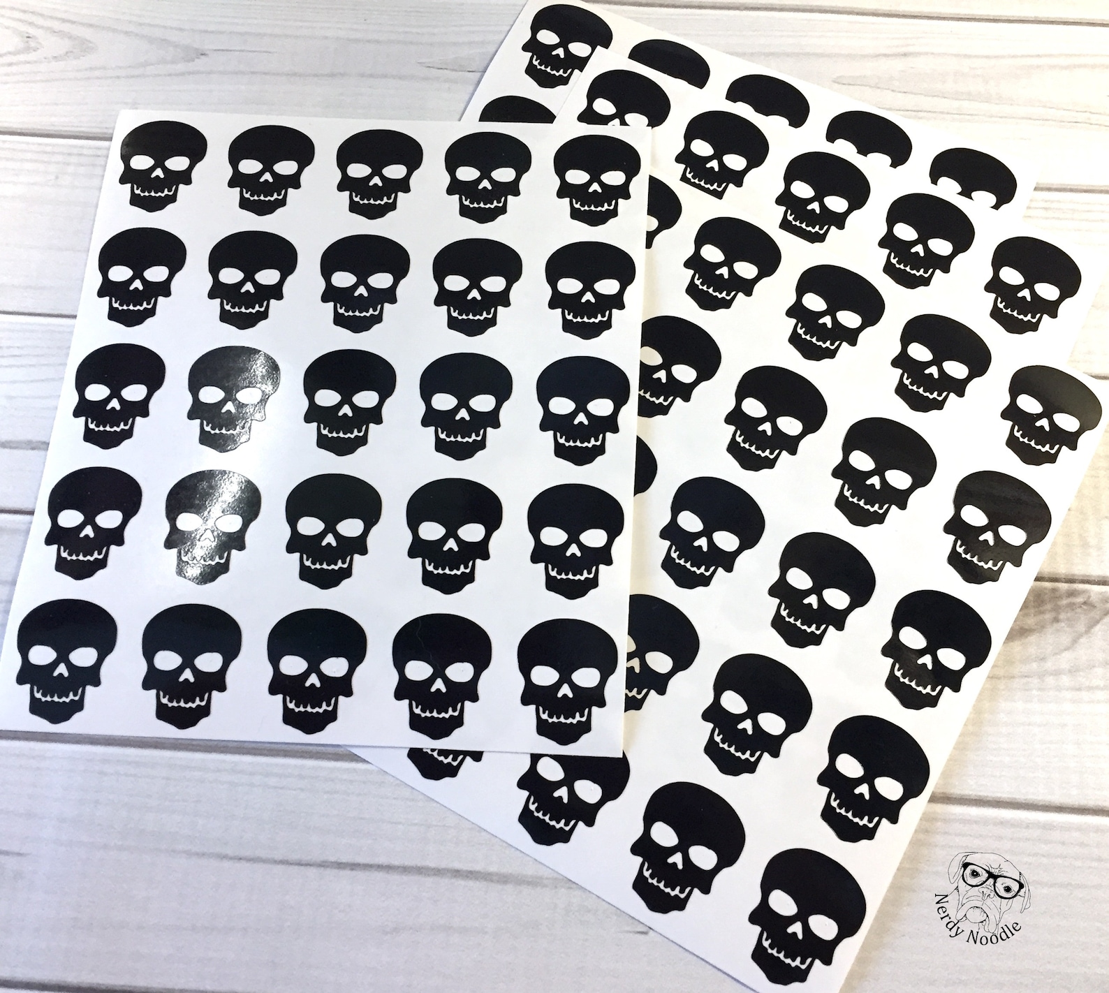 Skull Stickers Skull Planner Stickers Skull Sticker Set - Etsy