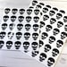 Skull Stickers, Skull Planner Stickers, Skull Sticker Set, Skull ...