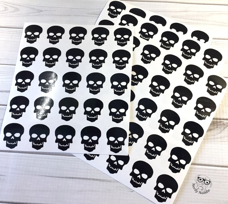 Skull Stickers Skull Planner Stickers Skull Sticker Set - Etsy