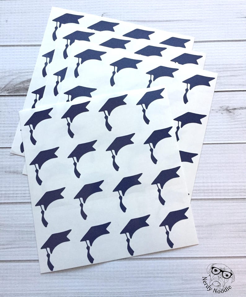 Graduation Stickers Graduation Cap Stickers Graduation | Etsy