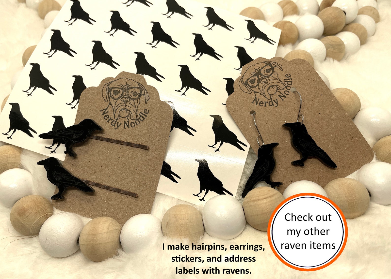 Raven Stickers Raven Planner Stickers Raven Sticker Set - Etsy