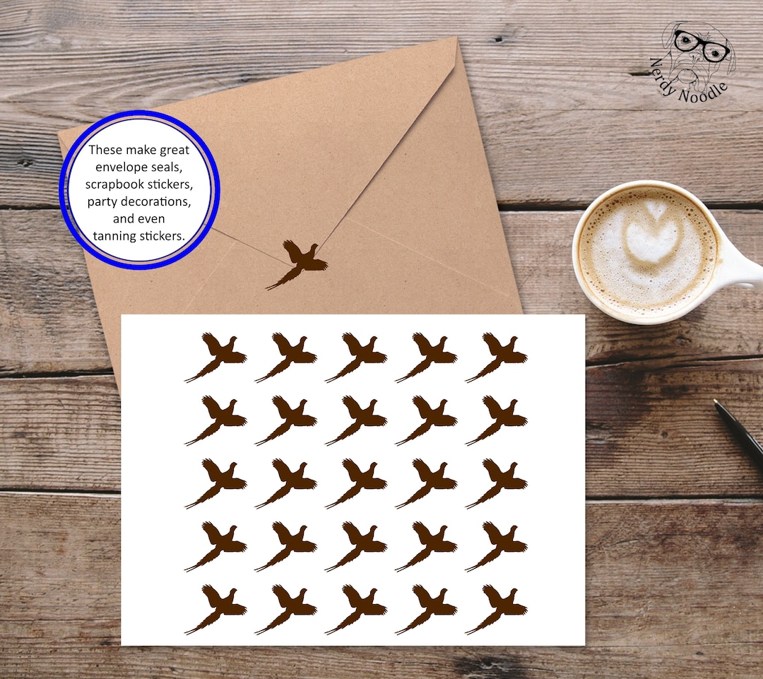 Flying Pheasant Stickers, Pheasant Planner Stickers, Hunting Stickers ...