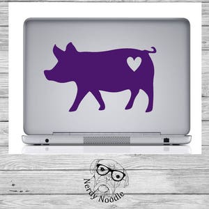 Pig Decal, Pig Car Decal, Pig Travel Tumbler Decal, Pig Mug Decal, Pig ...