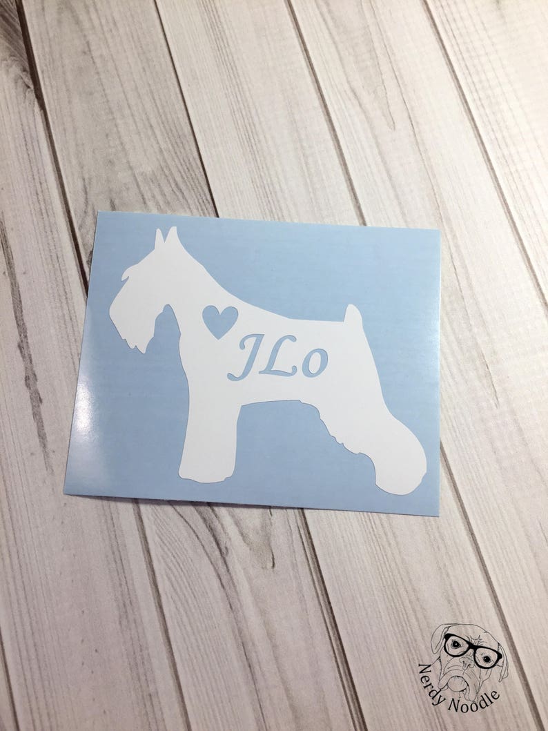 Schnauzer Decal Schnauzer Car Decal Schnauzer Laptop Decal - Etsy