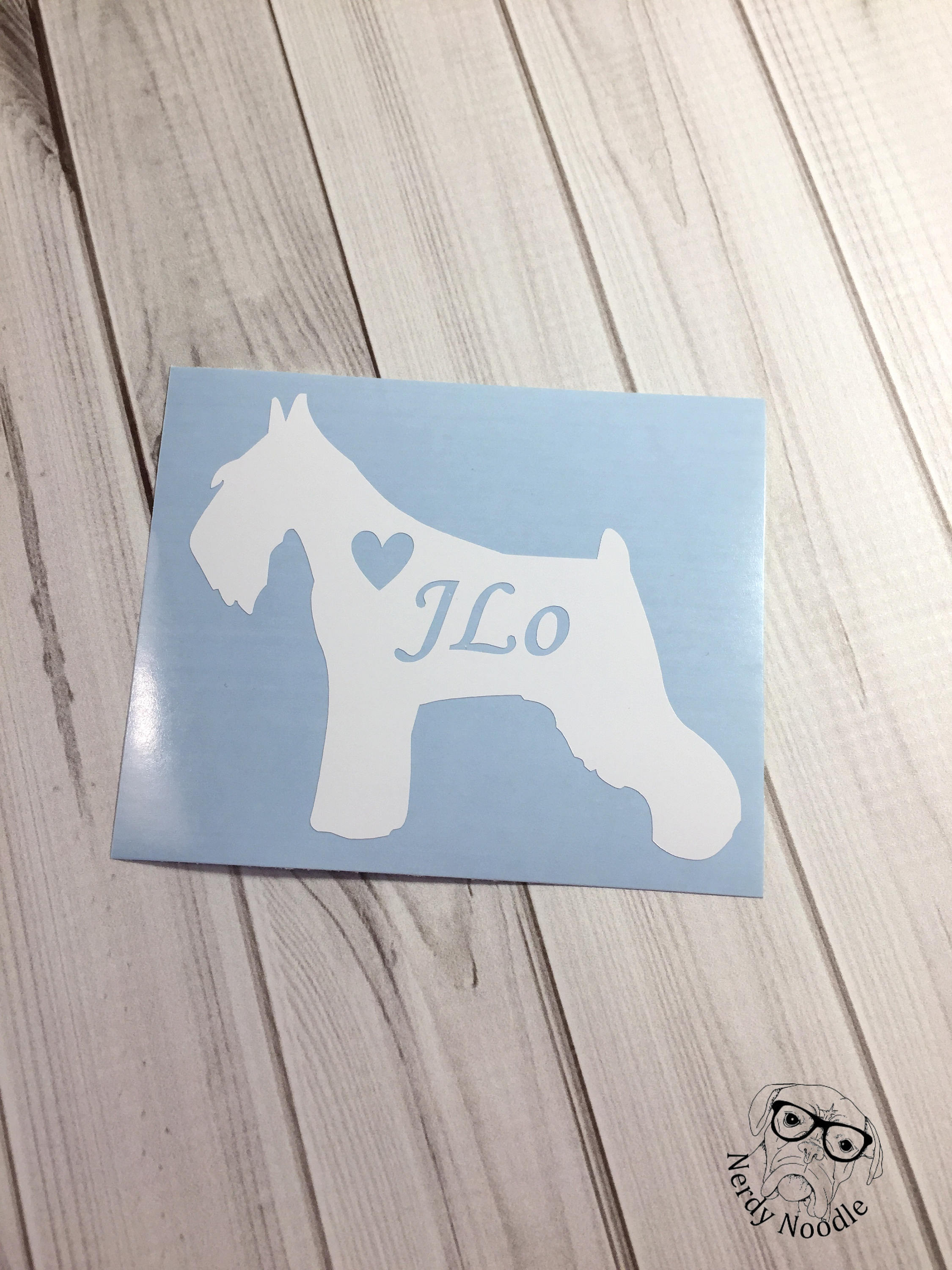 Schnauzer Decal Schnauzer Car Decal Schnauzer Laptop Decal | Etsy