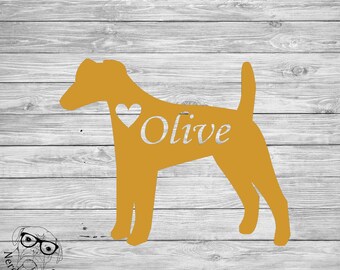 Toy Fox Terrier Decal - Etsy