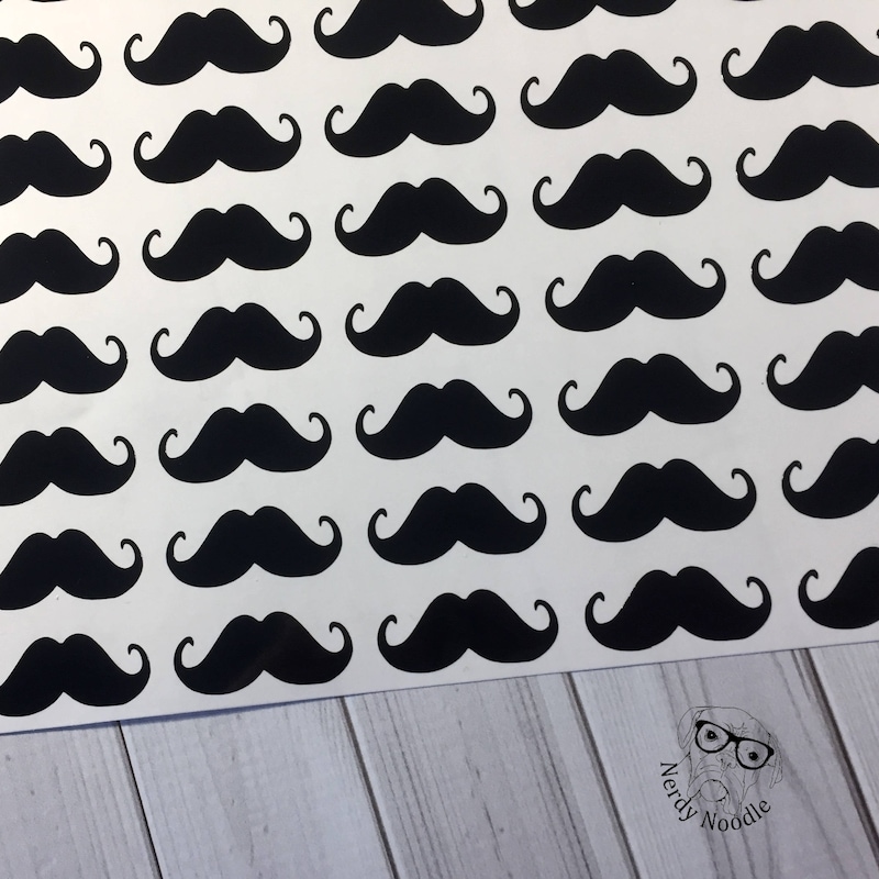 Mustache Stickers - Etsy