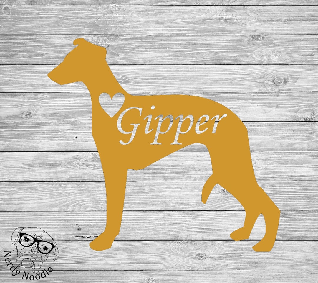 Whippet Decal, Whippet Car Decal, Whippet Laptop Decal, I Love My ...