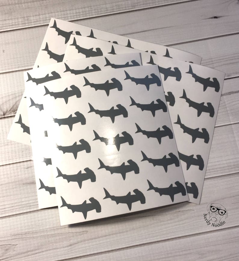 Hammerhead Shark Planner Stickers Hammerhead Shark Stickers | Etsy