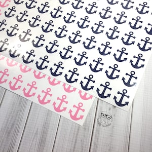 Anchor Stickers, Anchor Sticker Set, Anchor Envelope Seals, Anchor ...