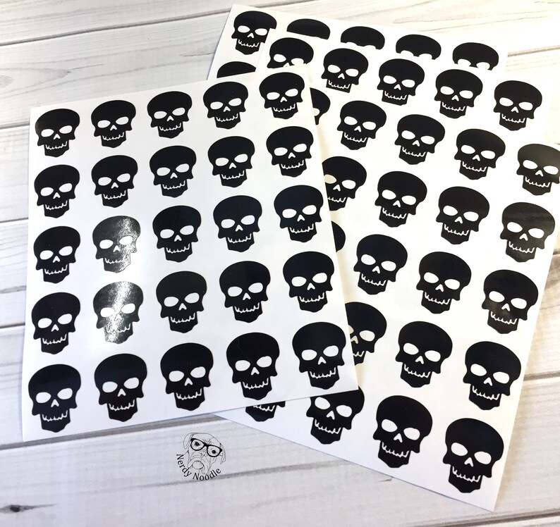 Skull Stickers Skull Planner Stickers 100 Stickers Skull | Etsy