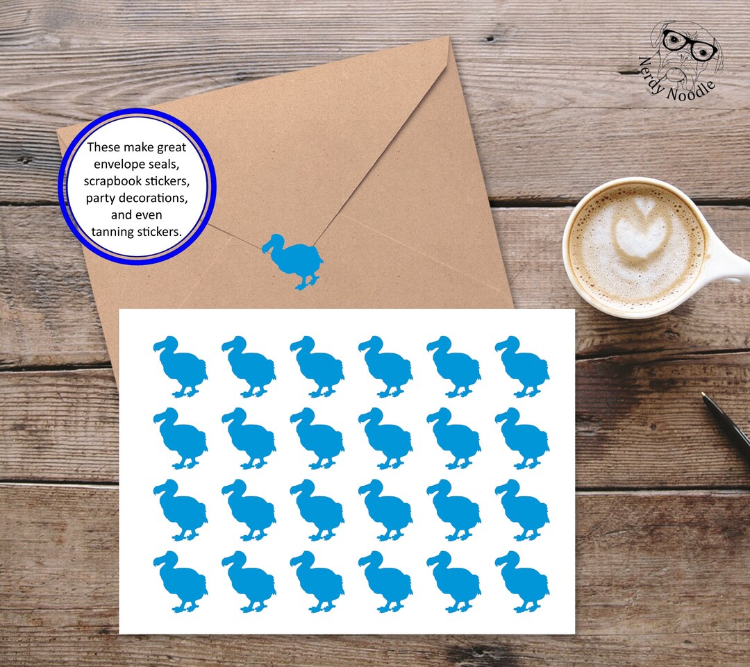 Dodo Bird Stickers, Dodo Bird Planner Stickers, Dodo Bird Sticker Set ...