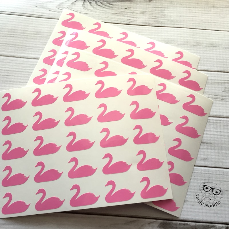 White Swan Stickers - Etsy