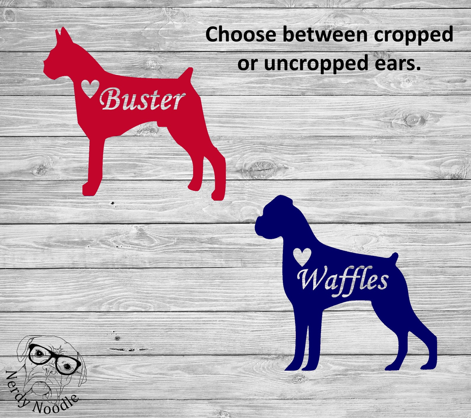 Boxer Decal, Boxer Window Decal, Boxer Laptop Decal, Pet Decal, I Love ...