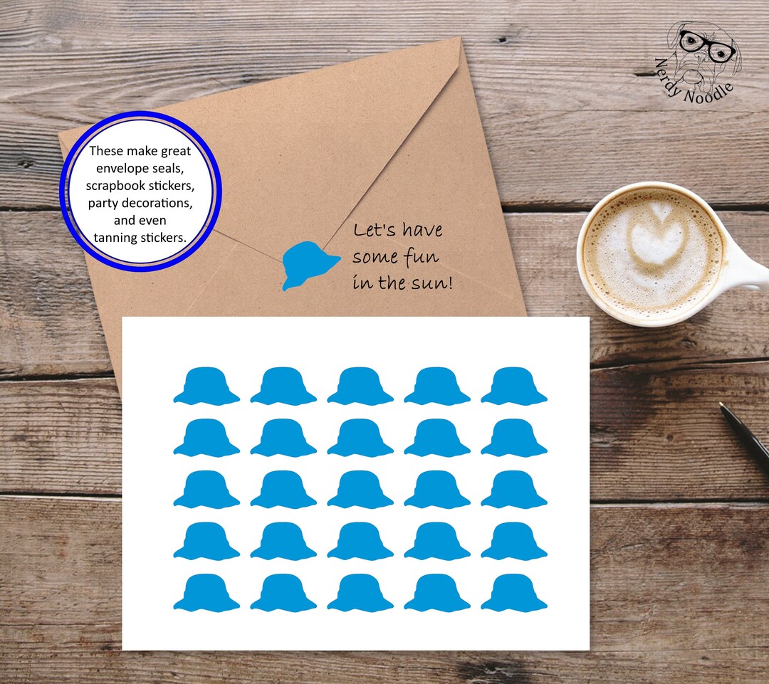 Bucket Hat Stickers, Bucket Hat Planner Stickers, Bucket Hat Sticker ...