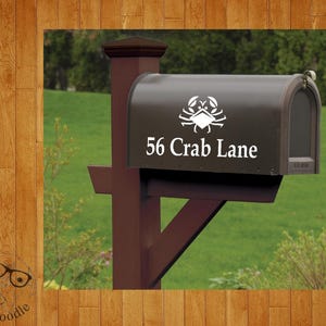 Crab Mailbox Decal Nautical Mailbox Decal Custom Mailbox | Etsy