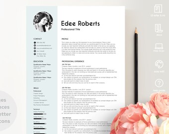 Cv template | Etsy