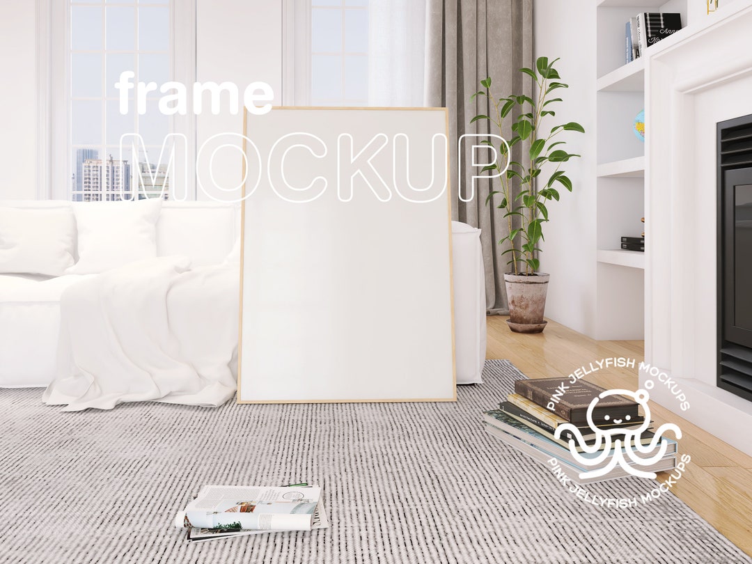 Wall Art Mockup, Frame Mockup Psd, Interior Mockup, Wood Frame Mockup ...