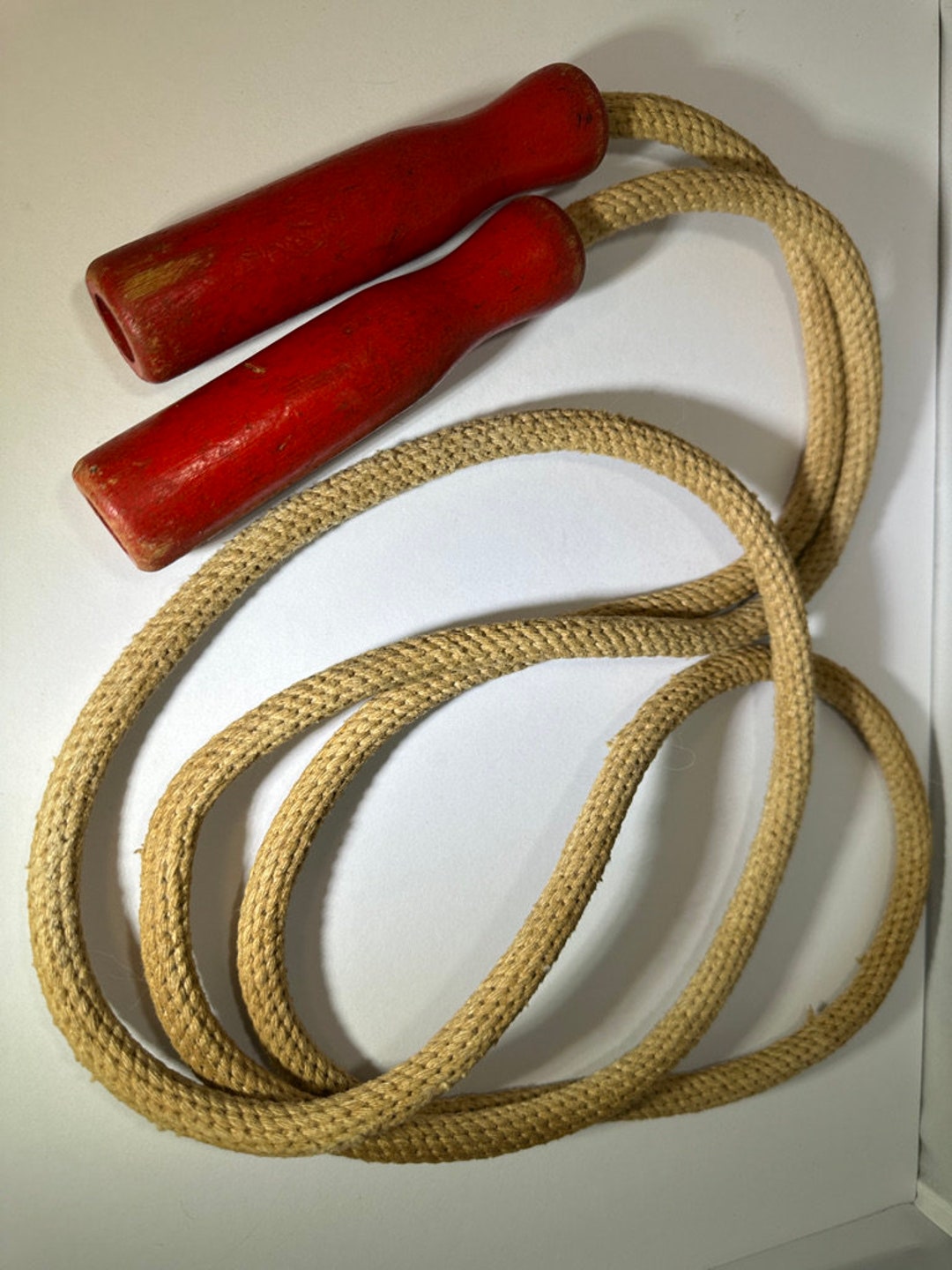 Vintage Jump Rope Wood Handles - Etsy